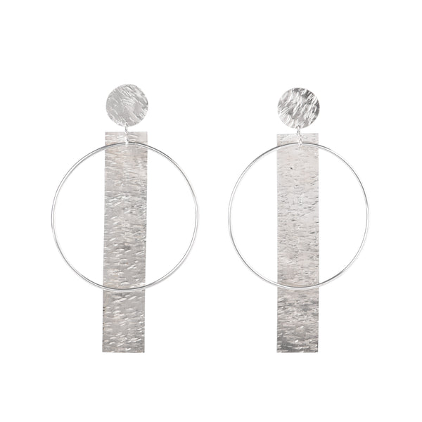 THE HAMMERED SIGNATURE EARRINGS – Les Loops