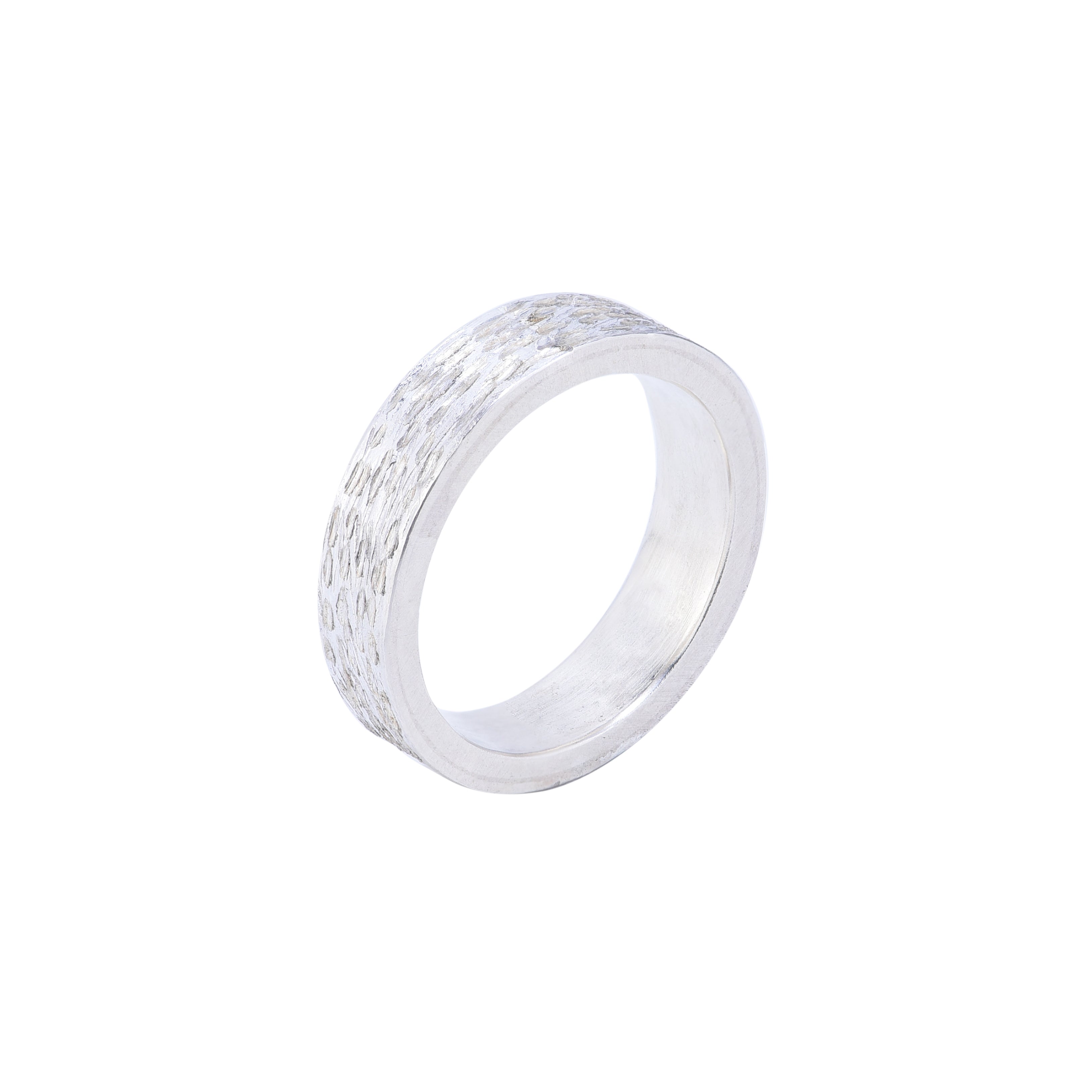 WAVE HAMMERED THIN RING – Les Loops